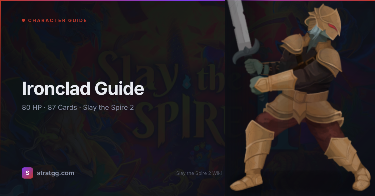 Slay the Spire 2 Ironclad — Best Builds, Cards & Strategy Guide | StratGG